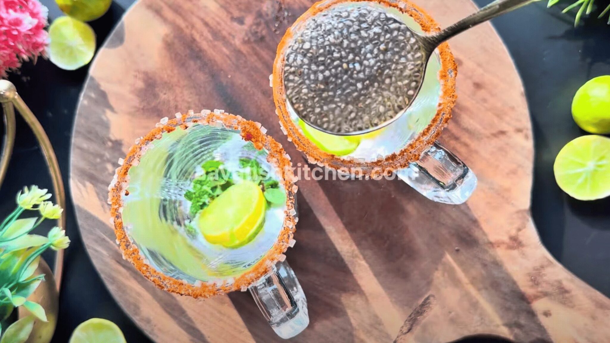 Chia Lemon Water | Lemon Chia Seed Drink - Aayansh Kitchen