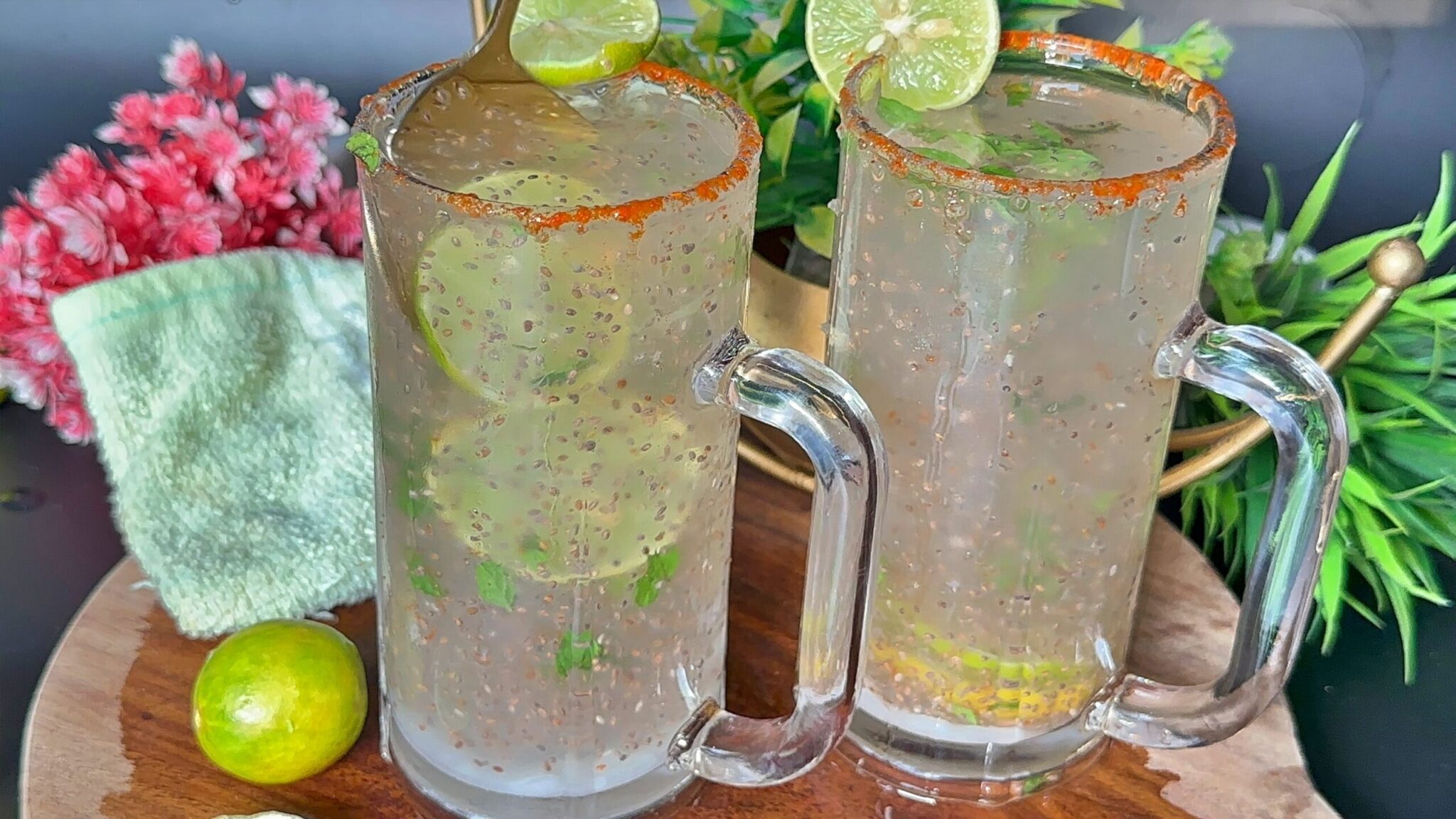 Chia Lemon Water | Lemon Chia Seed Drink - Aayansh Kitchen
